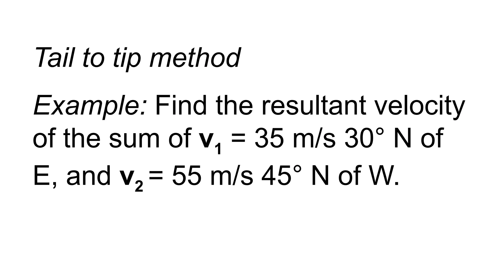 Addition of Vectors using the X and Y components | PPTX