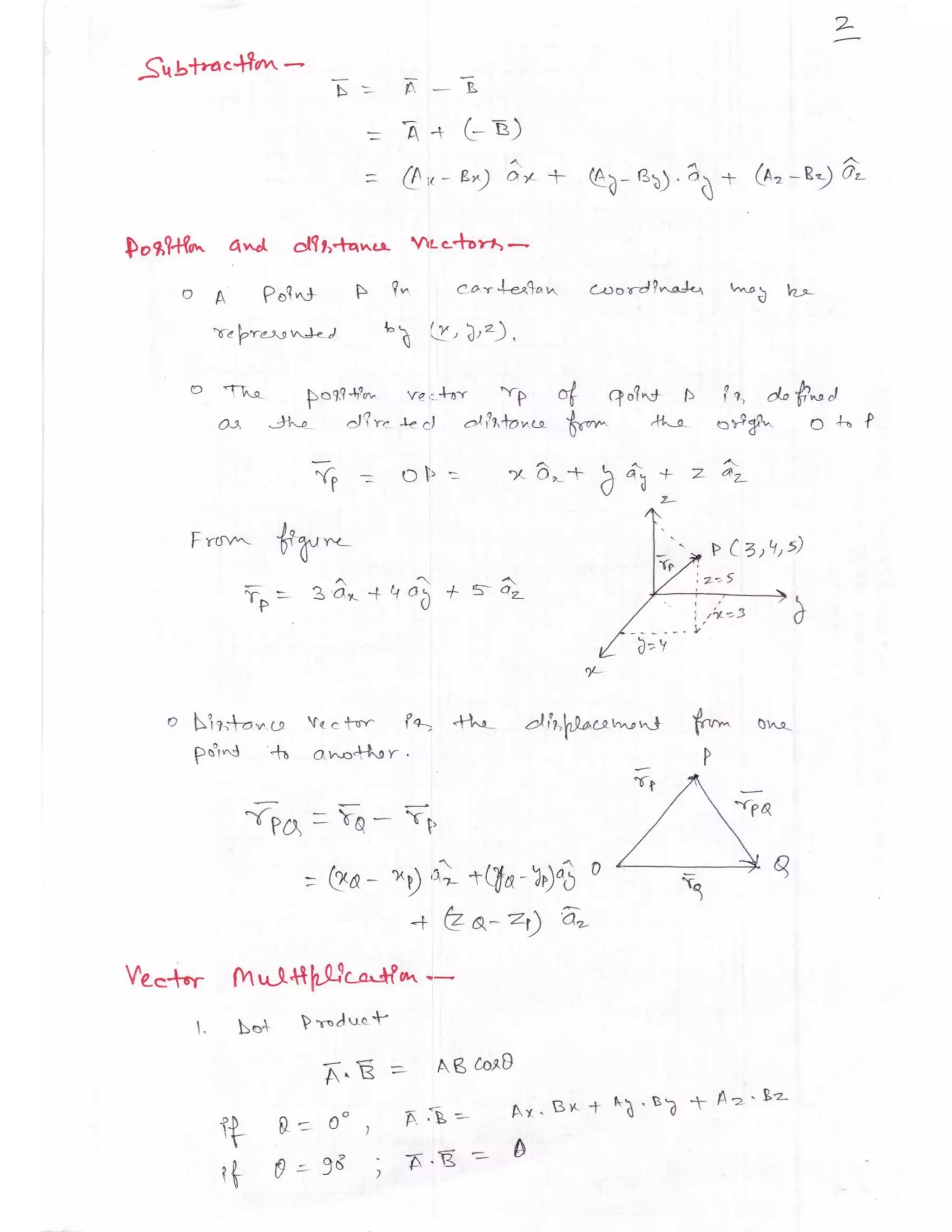 Vector algebra | PDF