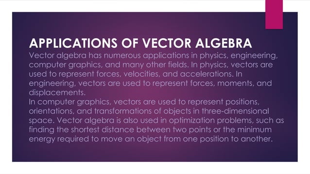 VECTOR ALGEBRA.pptx pptpptpptjhbuhjbubbhbh | PPT