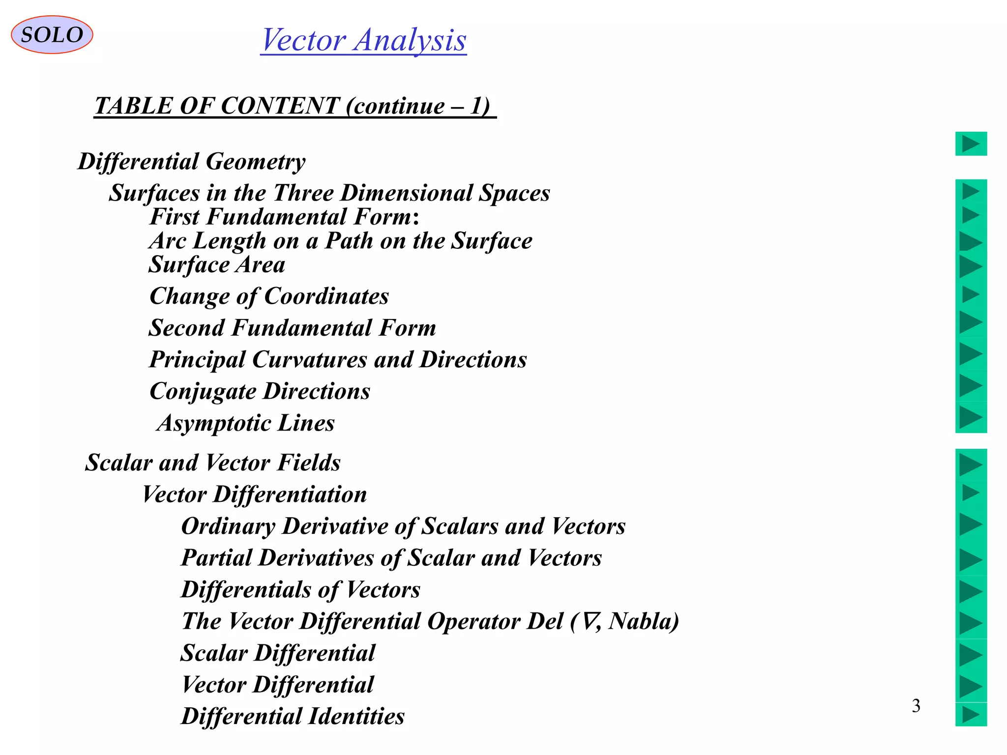 Vector analysis | PPT | Physics | Science