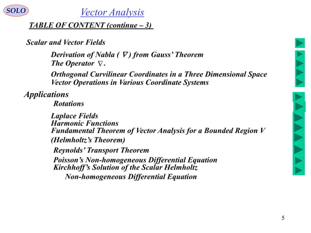 Vector analysis | PPT | Physics | Science