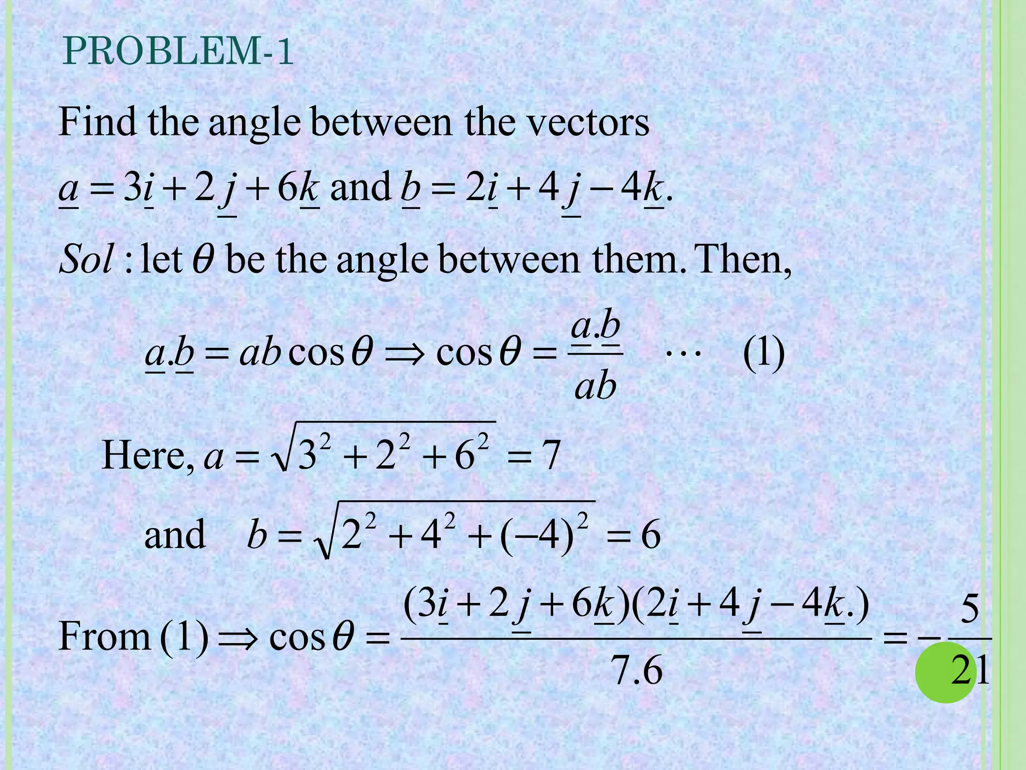 Vector analysis | PPT