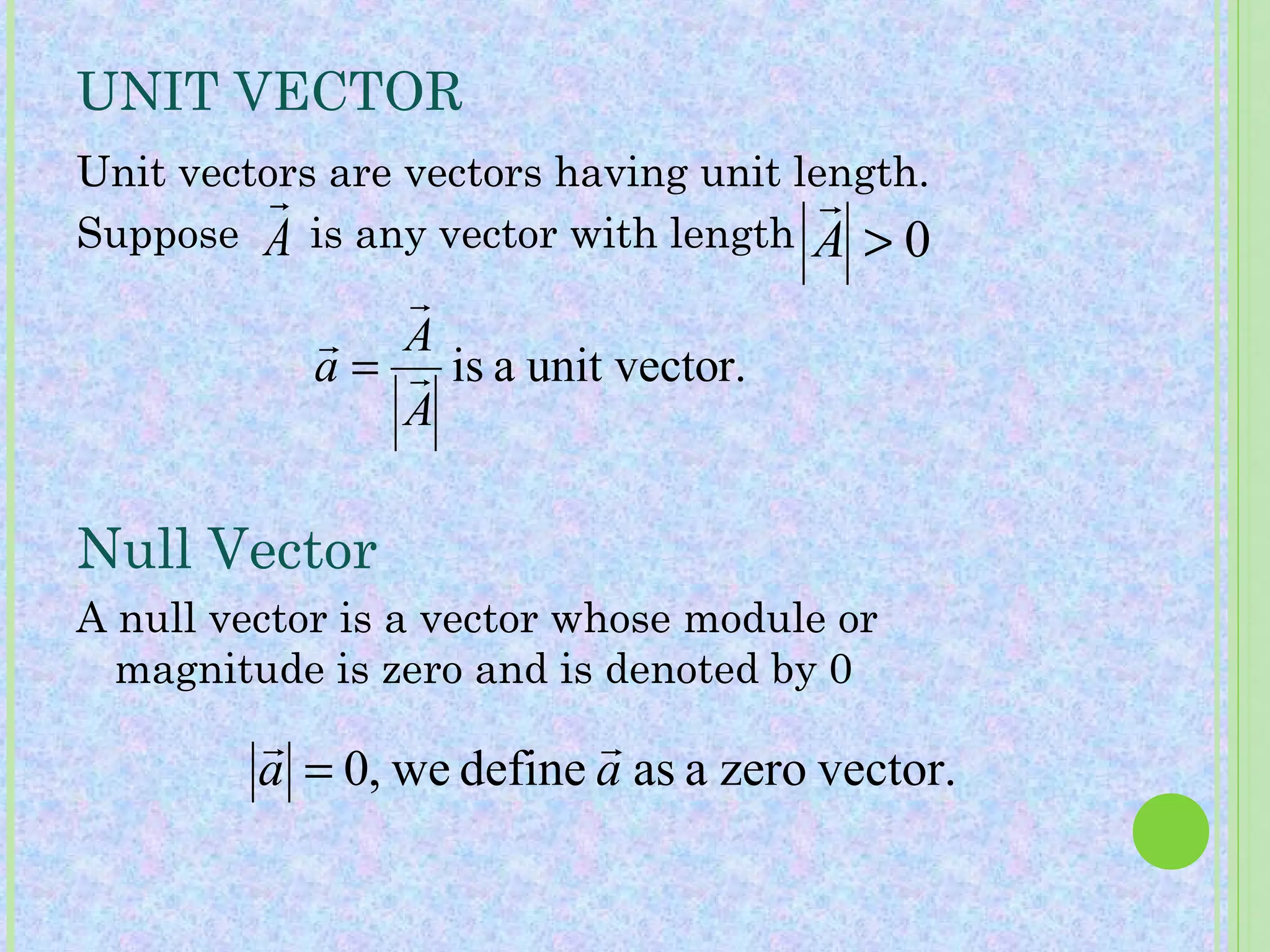 Vector analysis | PPT