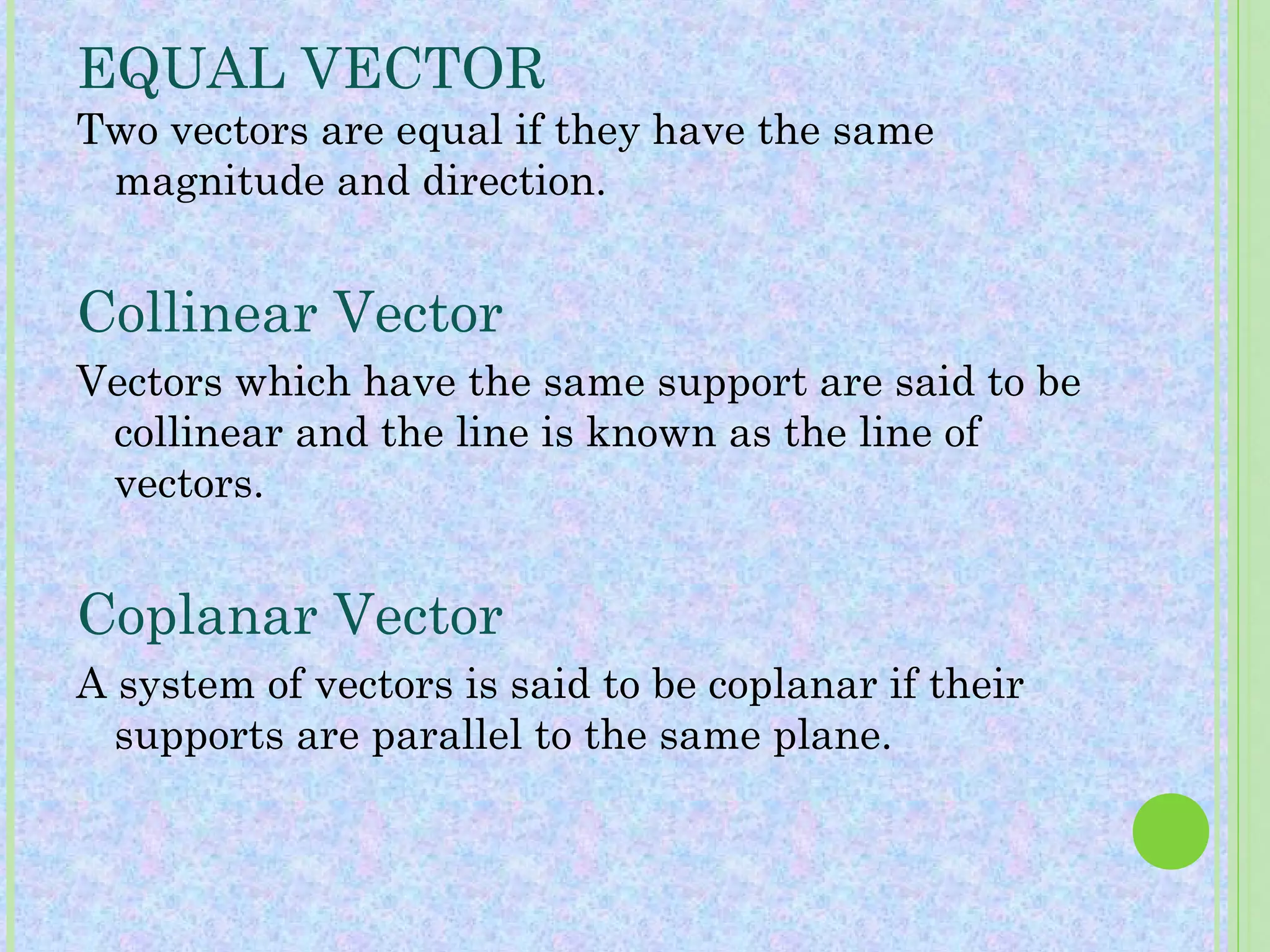 Vector analysis | PPT