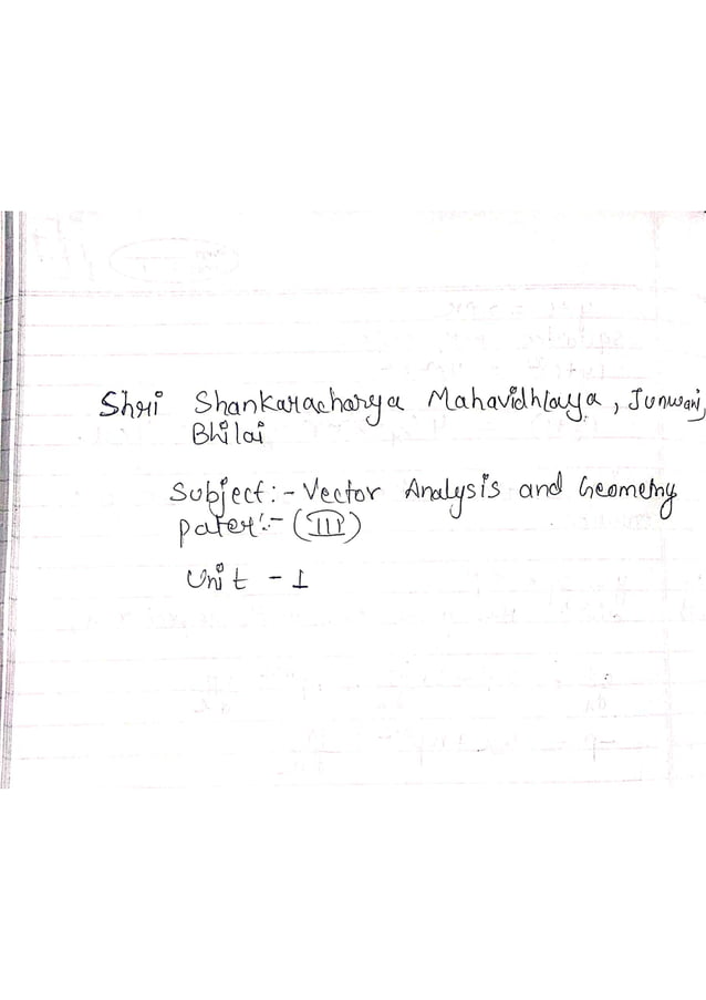 Scalar And Vector Product Of Three And Four Vector Pdf