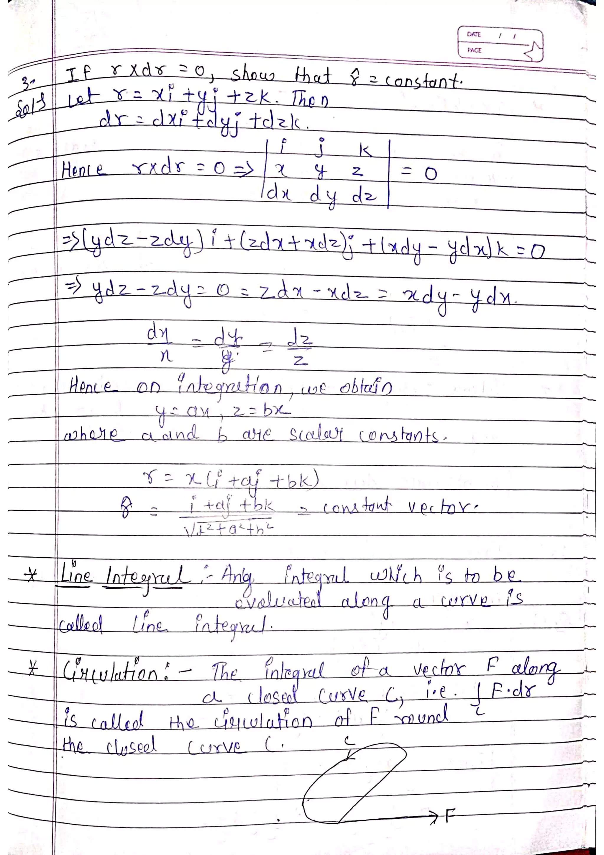 Vector integration . | PDF