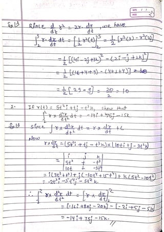 Vector integration . | PDF