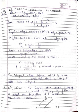 Vector integration . | PDF