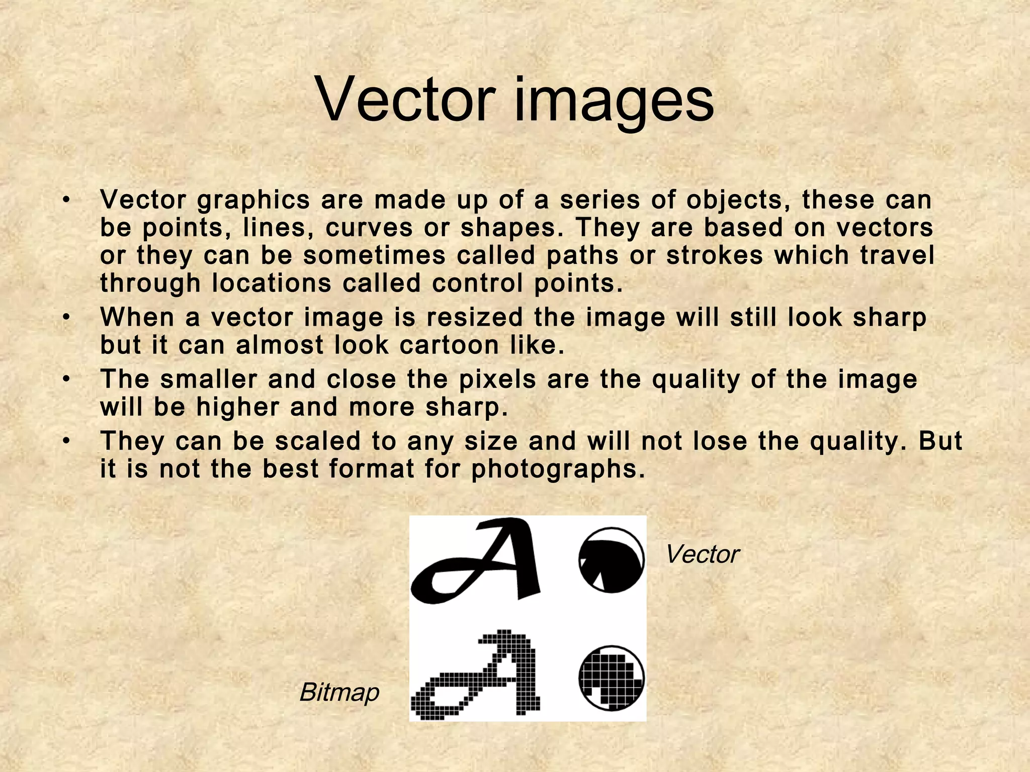 Vector and bitmap images | PPT