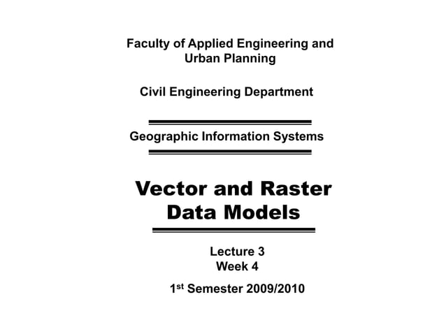 Modelo de dados vetorial e matricial - slides | PPT | Databases | Computer Software and Applications