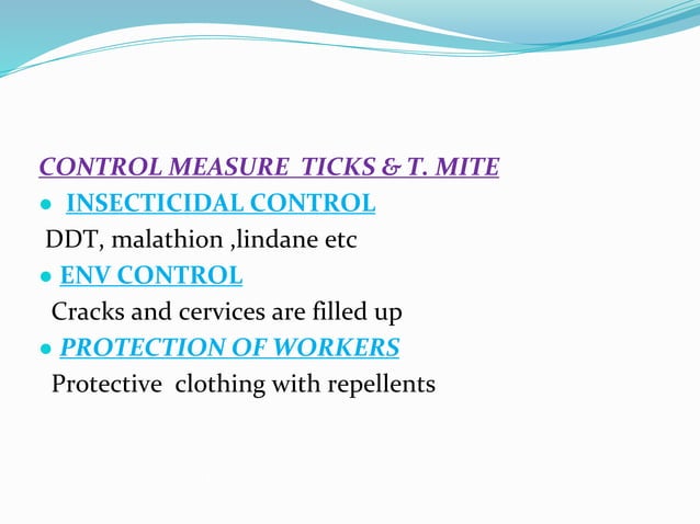 Vector and rodent control