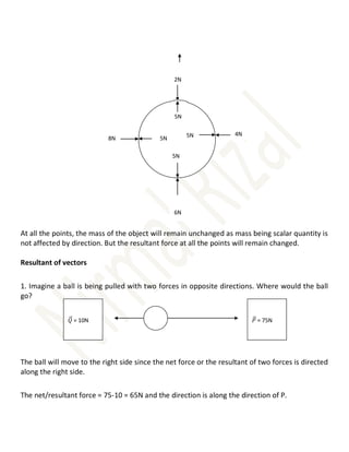 Vector and scalar | PDF