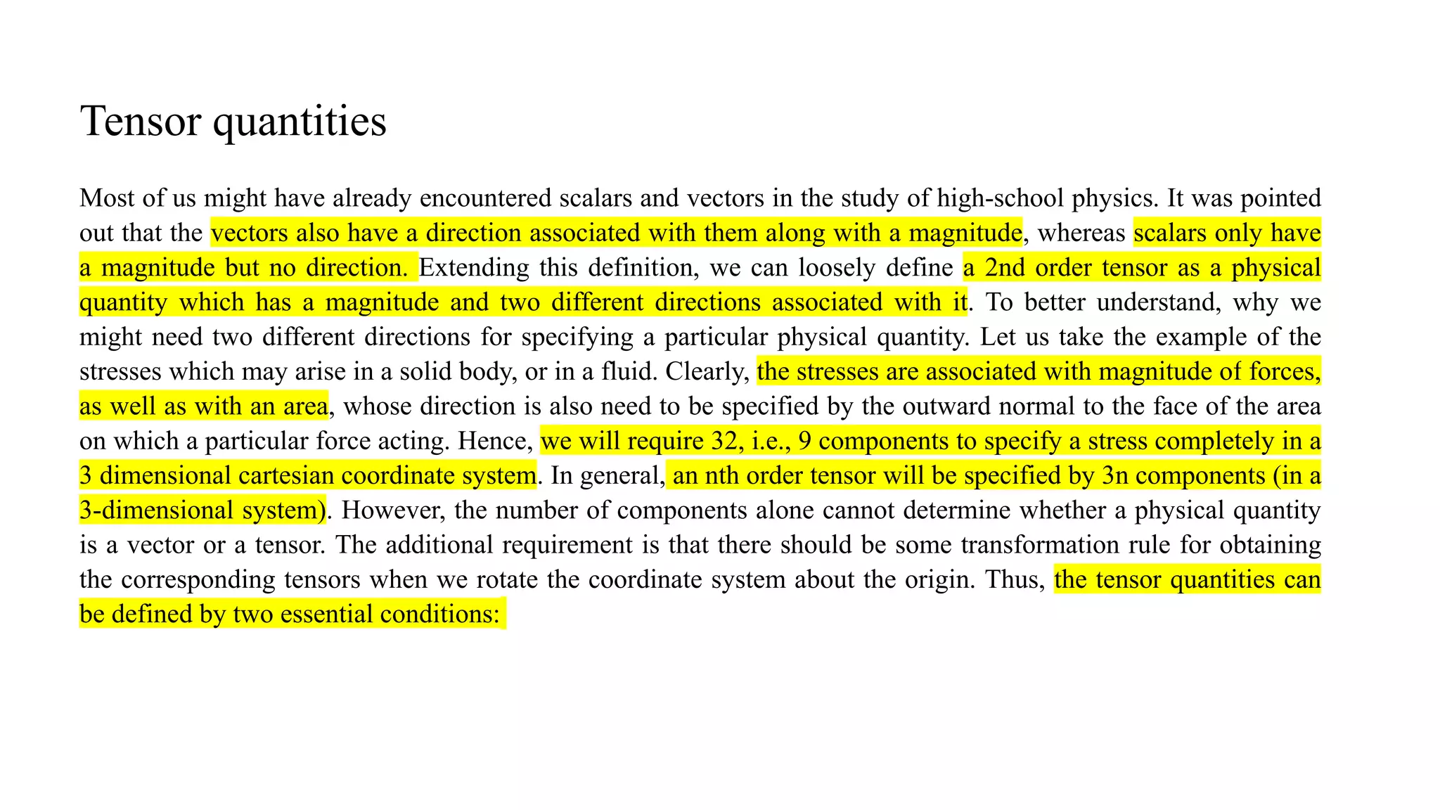 vector and tensor.pptx | Physics | Science