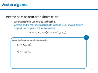 vector and tensor.pptx | Physics | Science