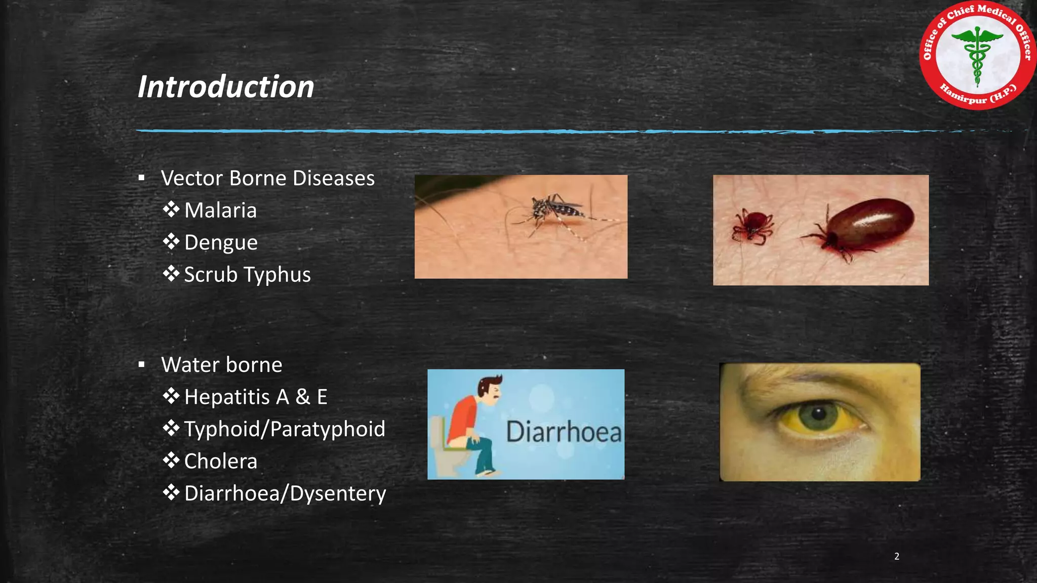 Vector and water borne diseases | PPTX