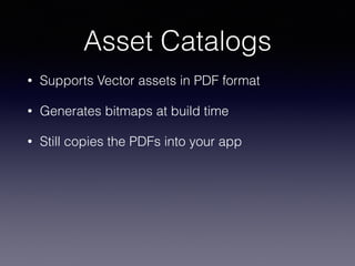 Vector Assets on iOS | PPT