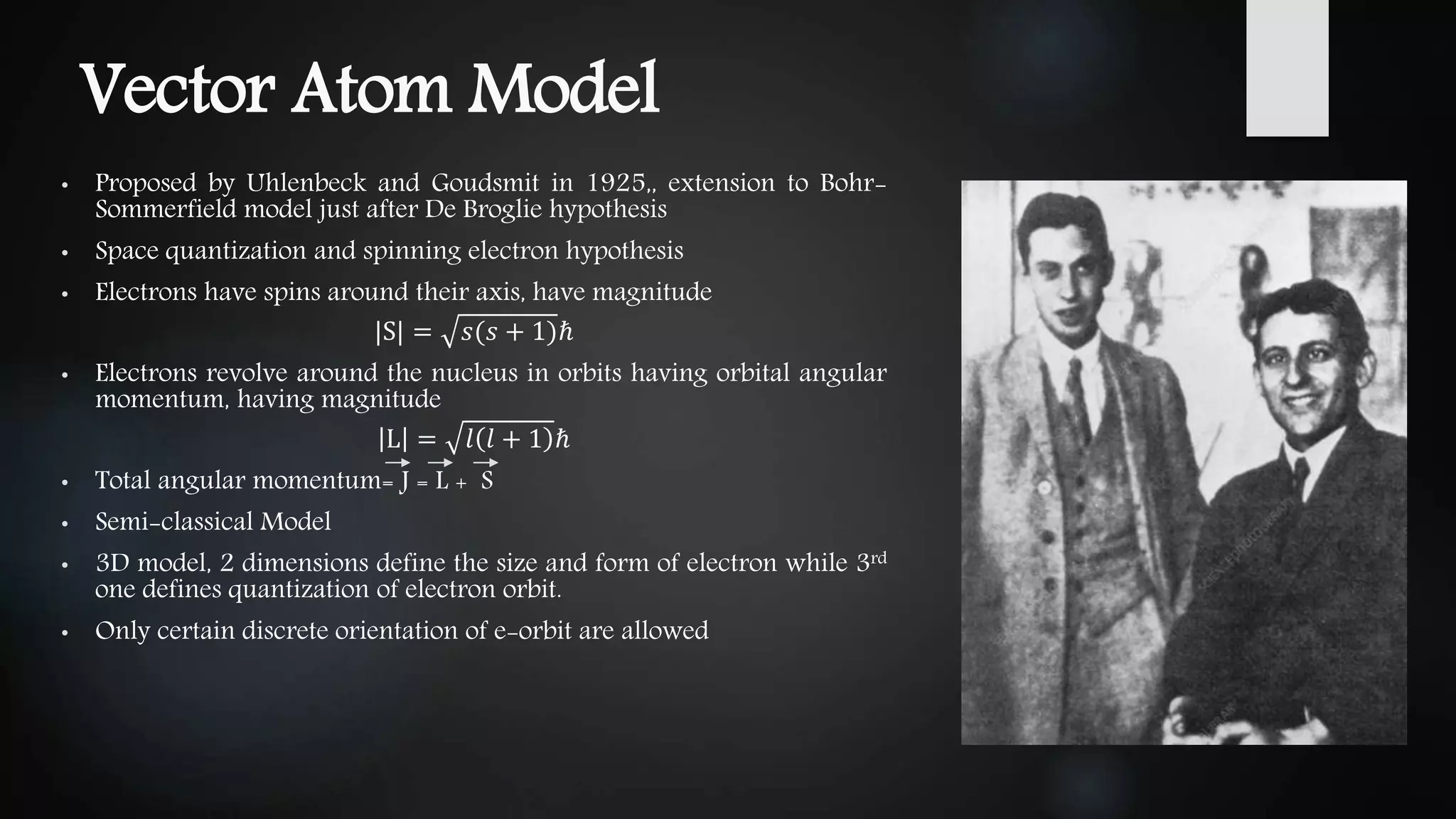 Vector atom model and coupling schemes | PPTX