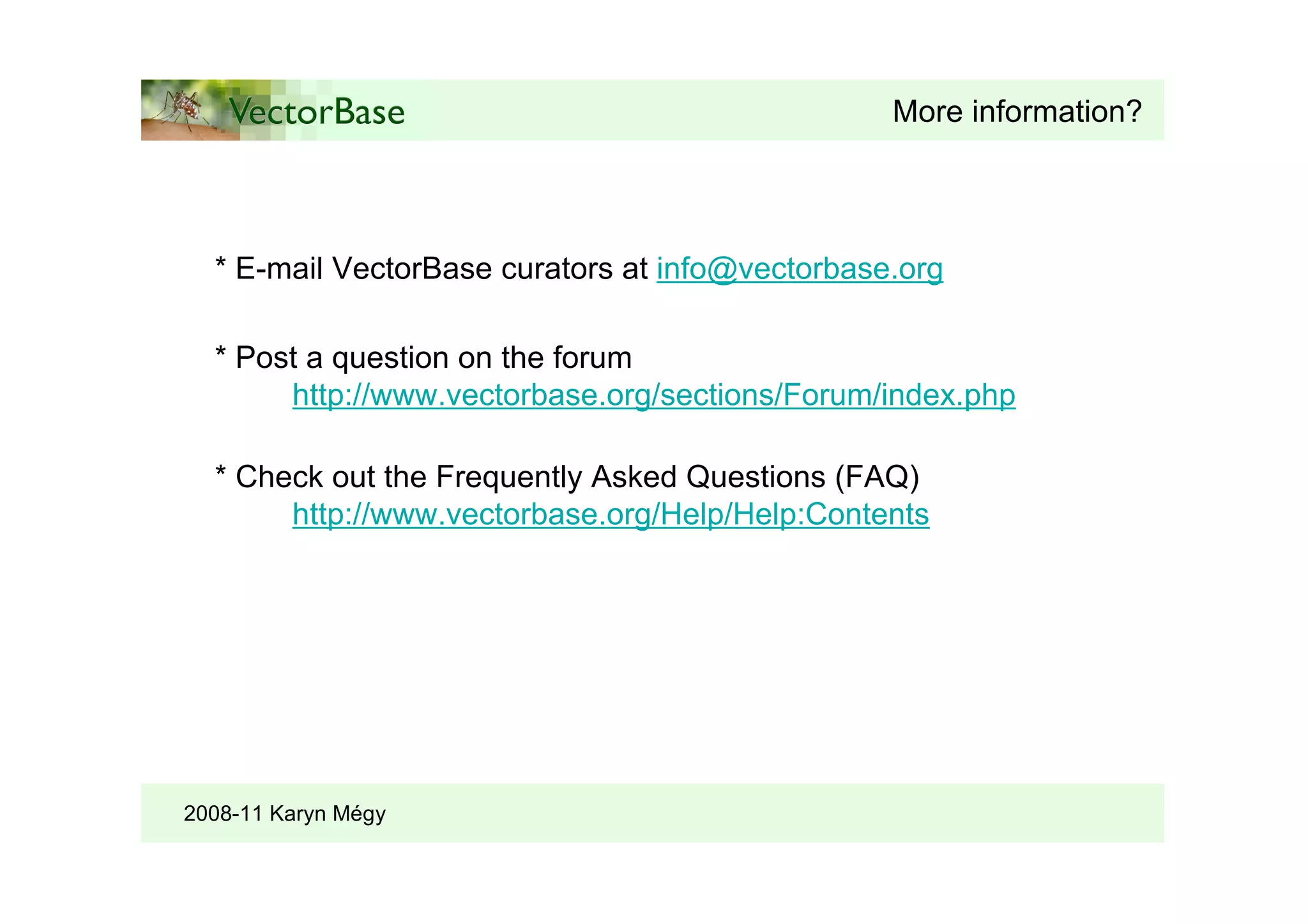 VectorBase Comparative data | PDF | Databases | Computer Software and Applications