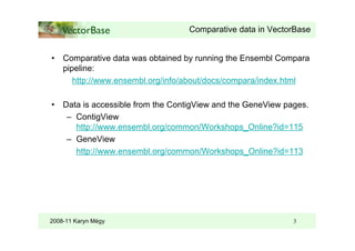 VectorBase Comparative data | PDF | Databases | Computer Software and Applications