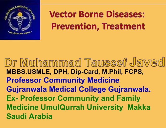 Vector Borne Diseases.pptx | Infectious Diseases | Diseases and Conditions