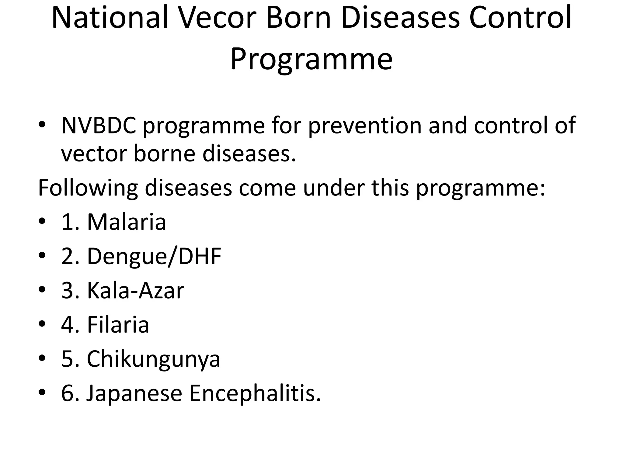 Vector brone diseases prevention and control | PPT
