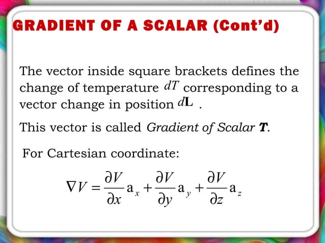 Vector calculus