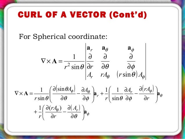Vector calculus