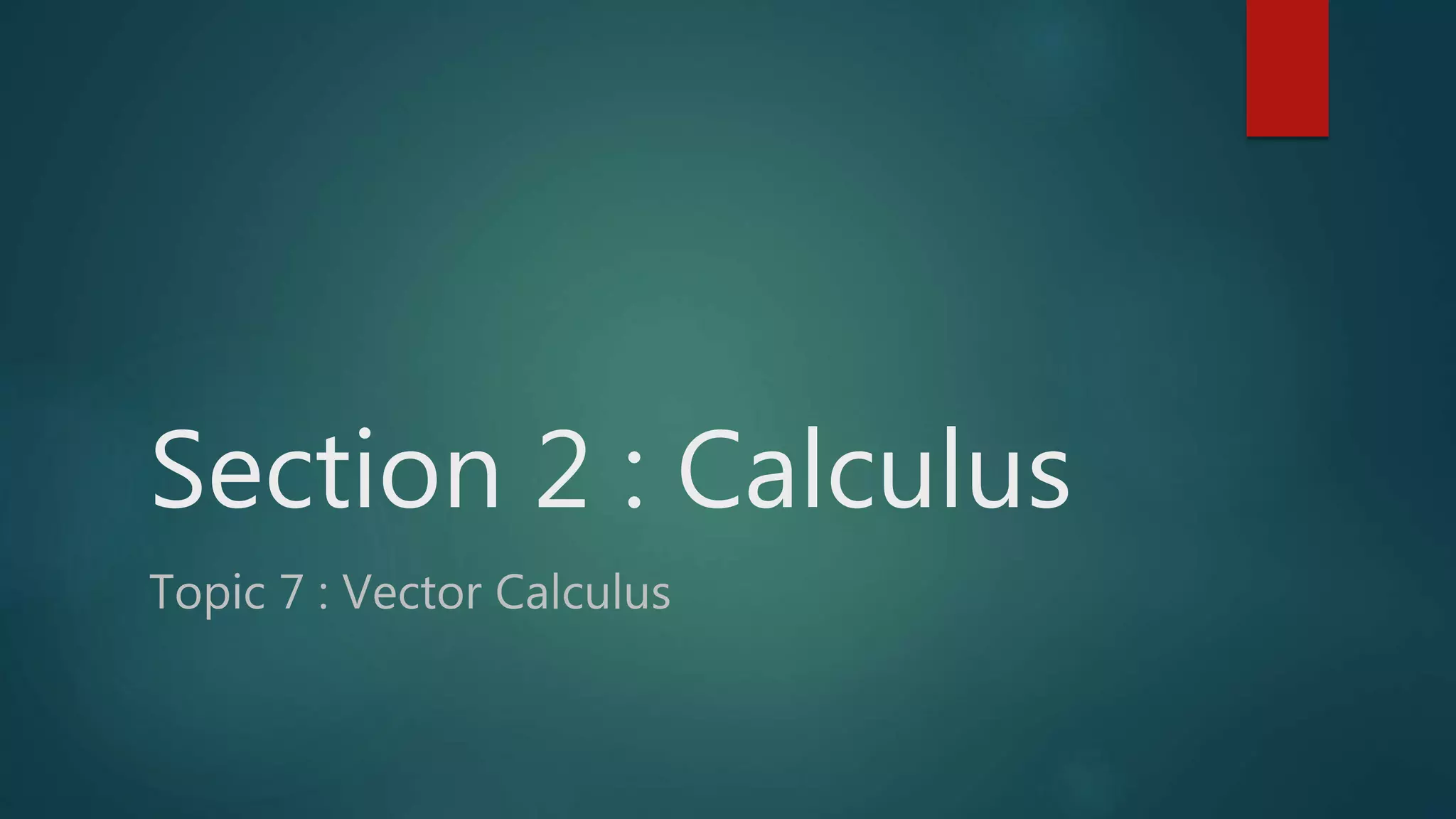 Gate Engineering Maths Vector Calculus Ppt