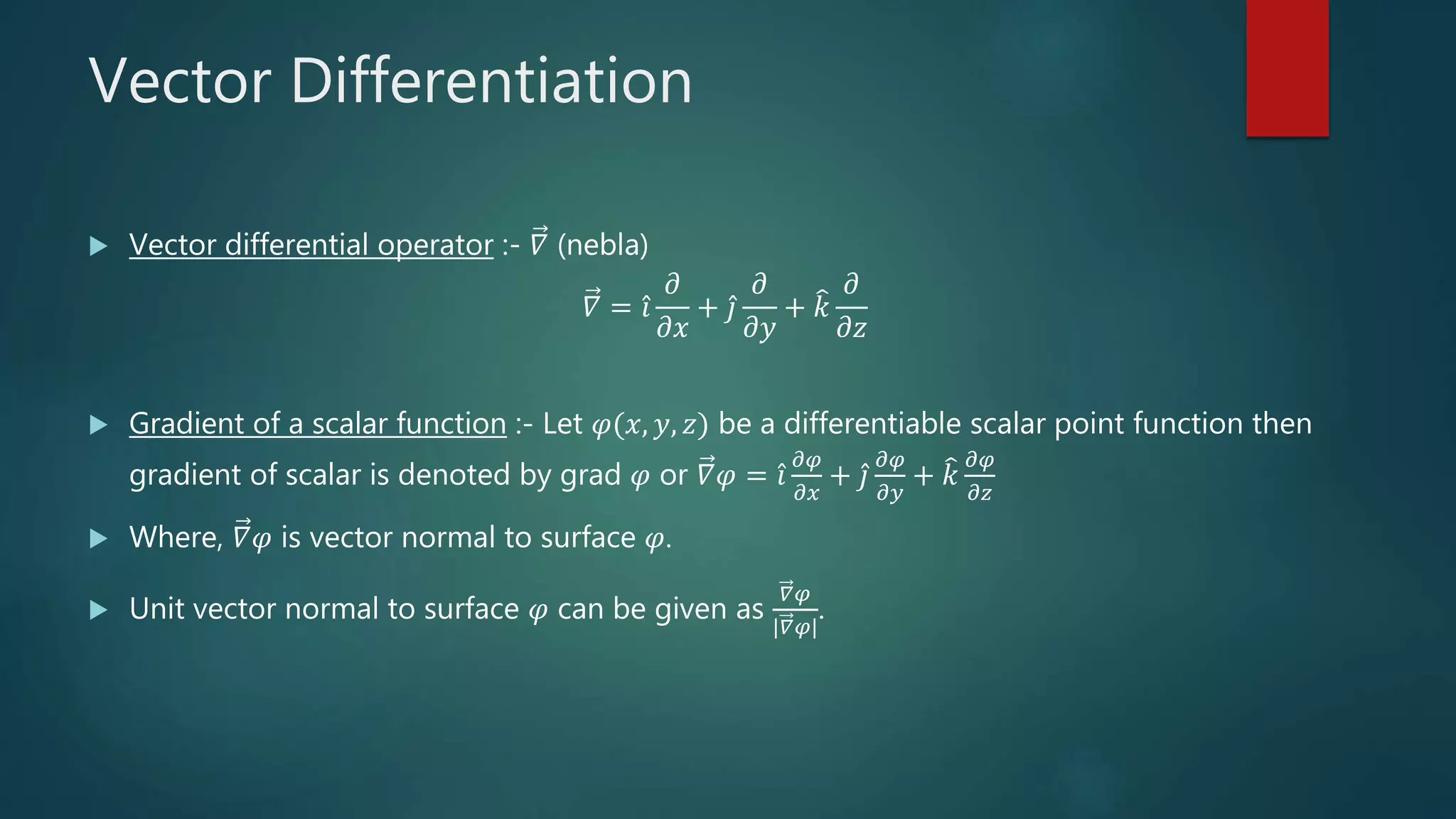 GATE Engineering Maths : Vector Calculus | PPTX