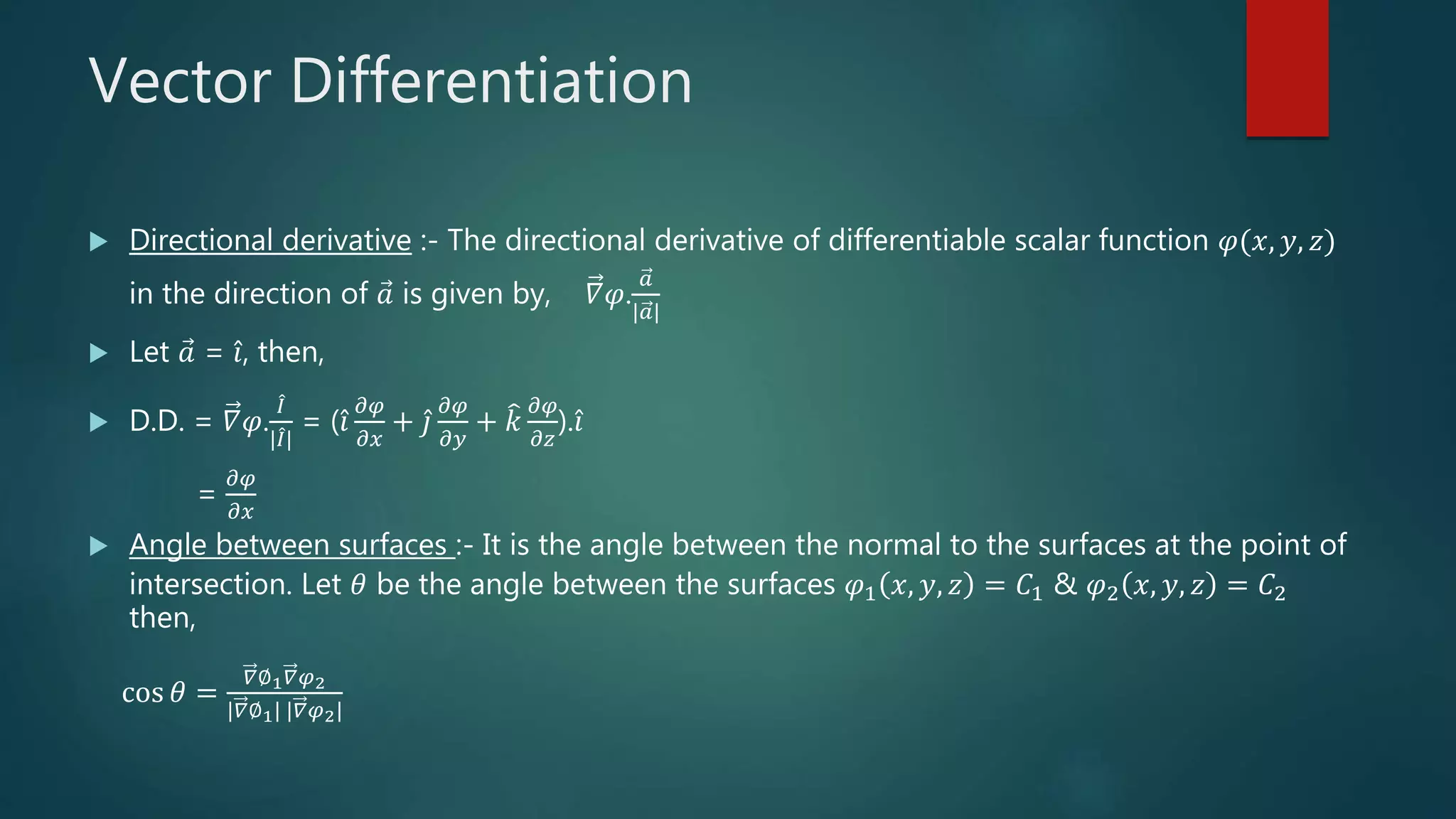 GATE Engineering Maths : Vector Calculus | PPTX