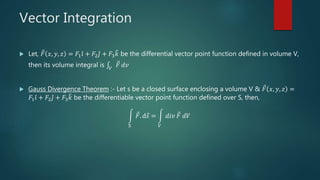 GATE Engineering Maths : Vector Calculus | PPTX