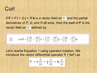 Vector calculus | PPTX