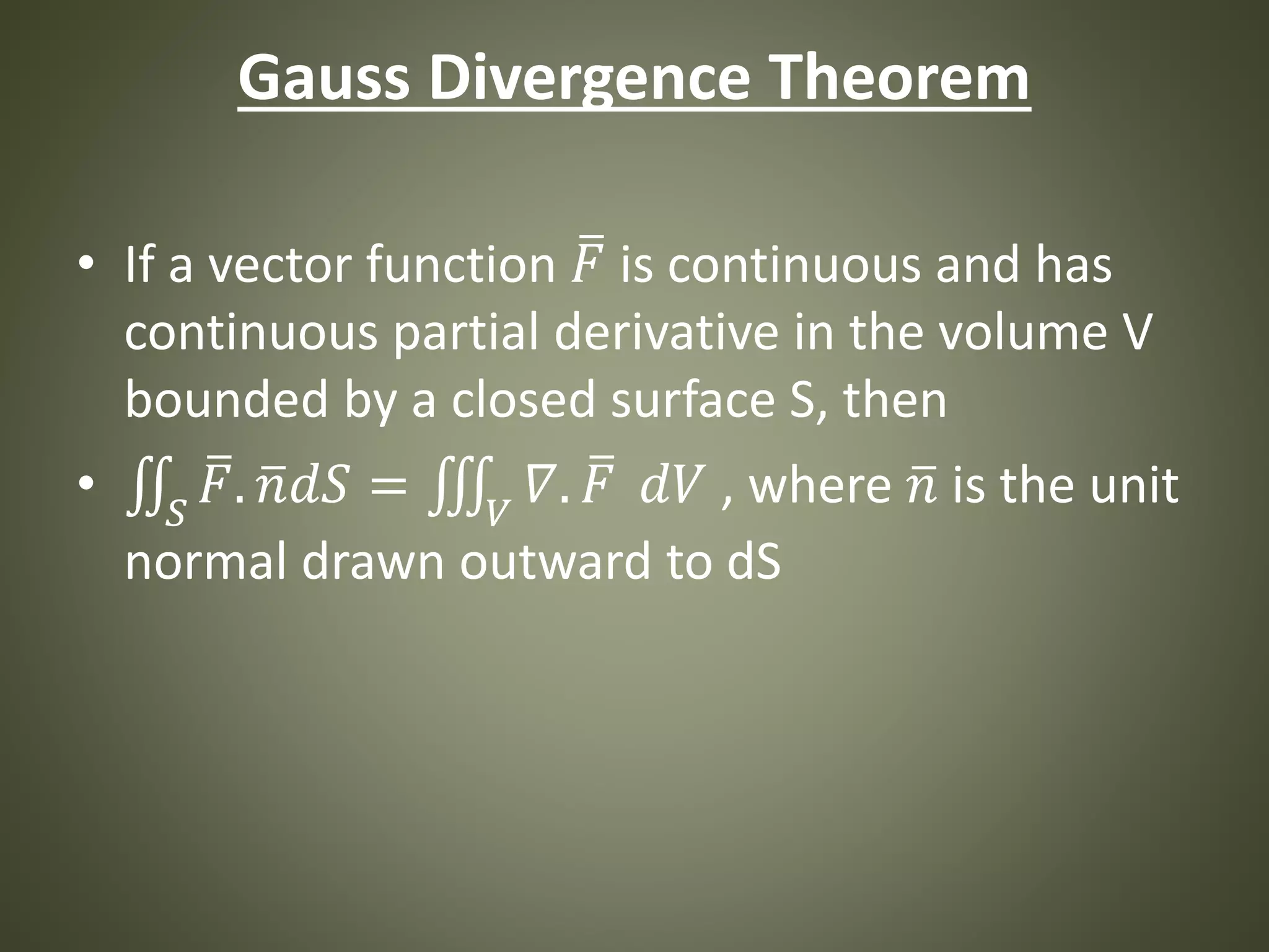 Vector calculus | PPTX | Geography | Science