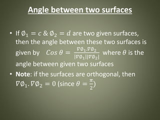 Vector calculus | PPTX