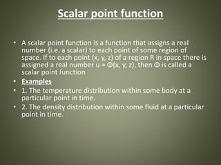 Vector calculus | PPTX | Geography | Science
