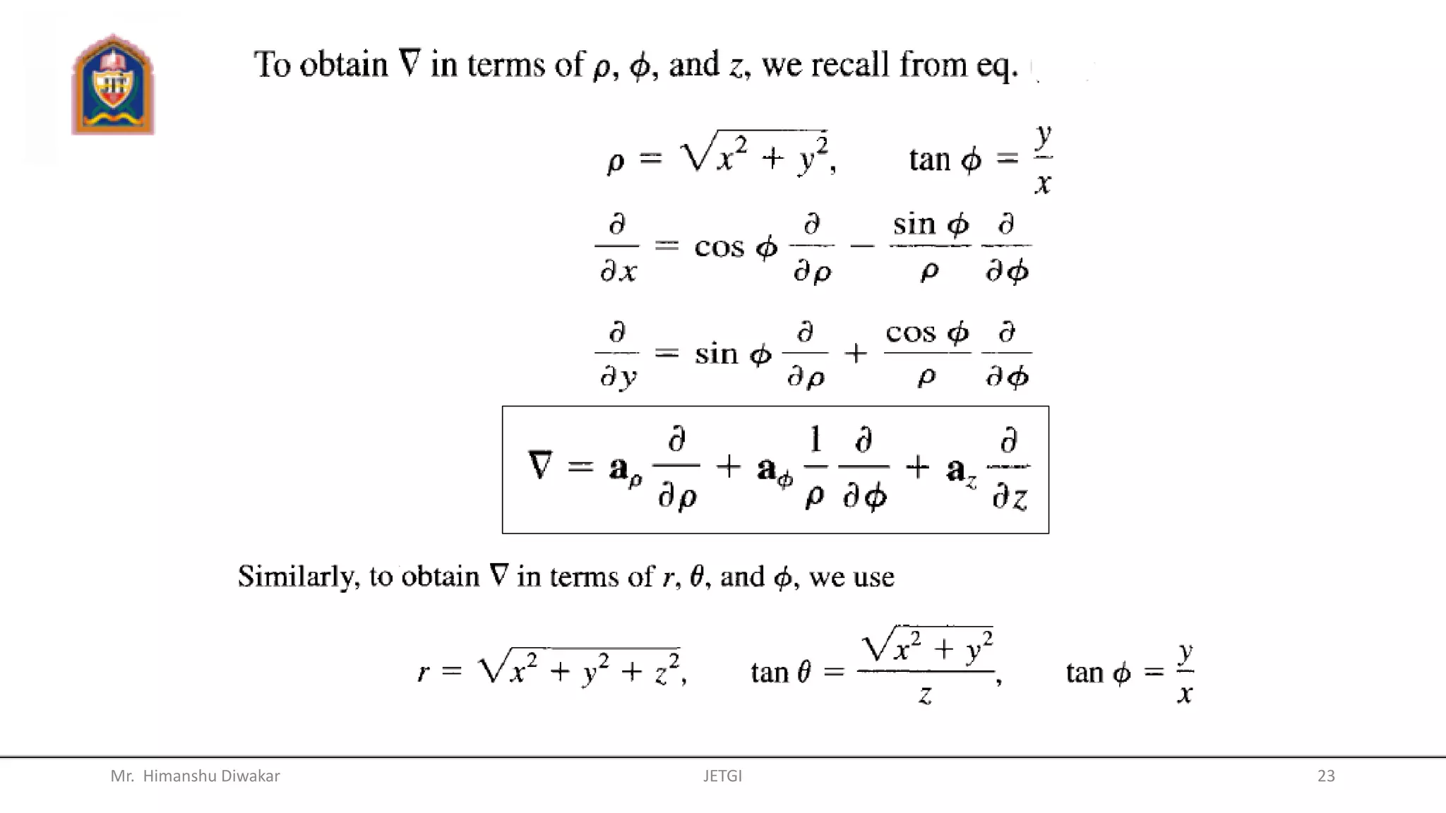 Vector calculus 1st 2 | PPTX