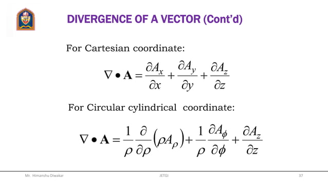 Vector calculus 1st 2 | PPTX