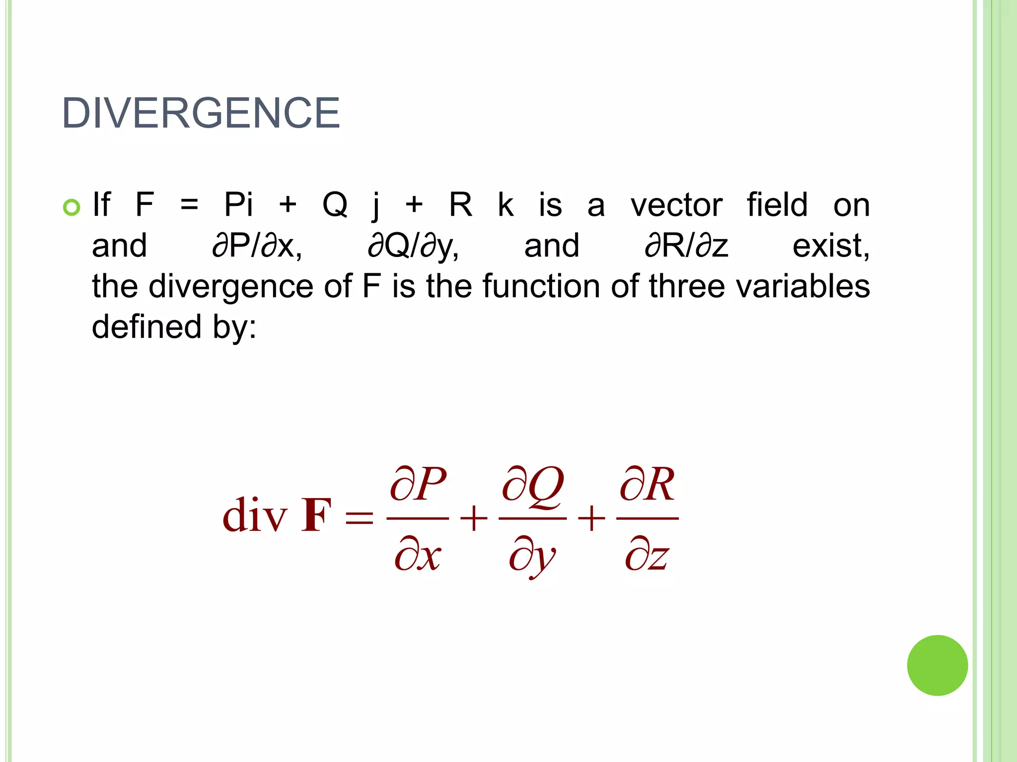 Divergence,curl,gradient | PPTX