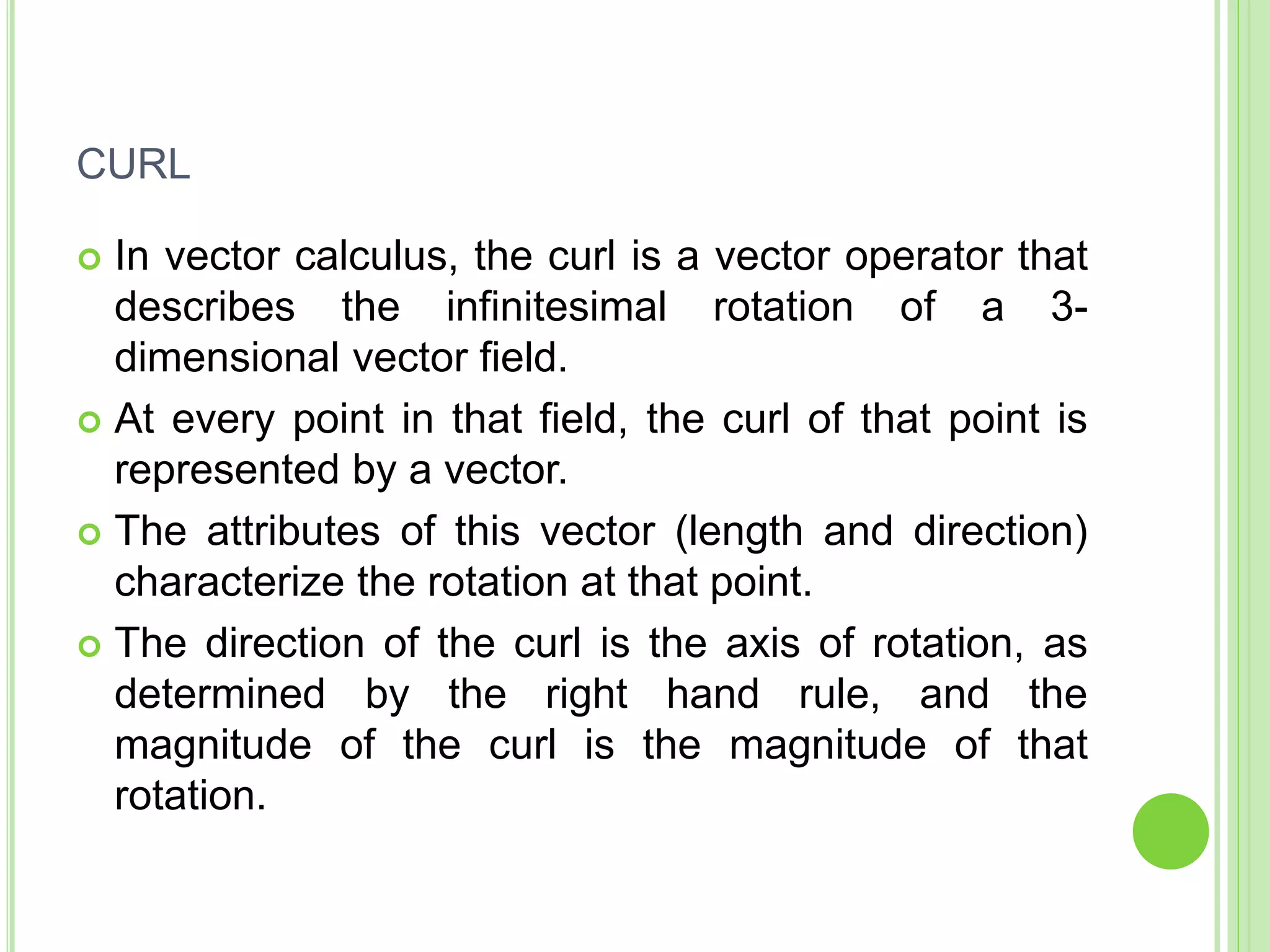 Divergence Curl Gradient Pptx