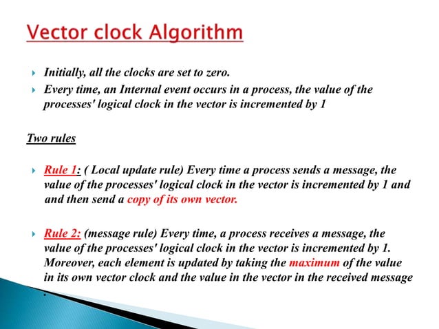 Vector clock algorithm | PPT Vector clock algorithm | PPT