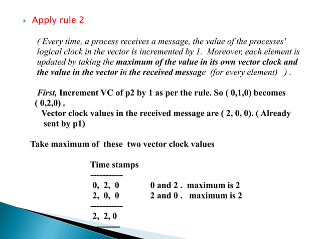 Vector clock algorithm | PPTX