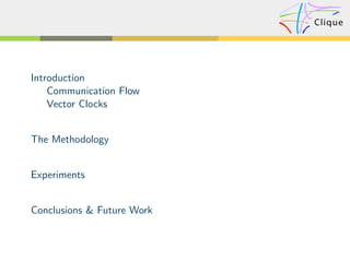 Using Vector Clocks to Visualize Communication Flow | PPT