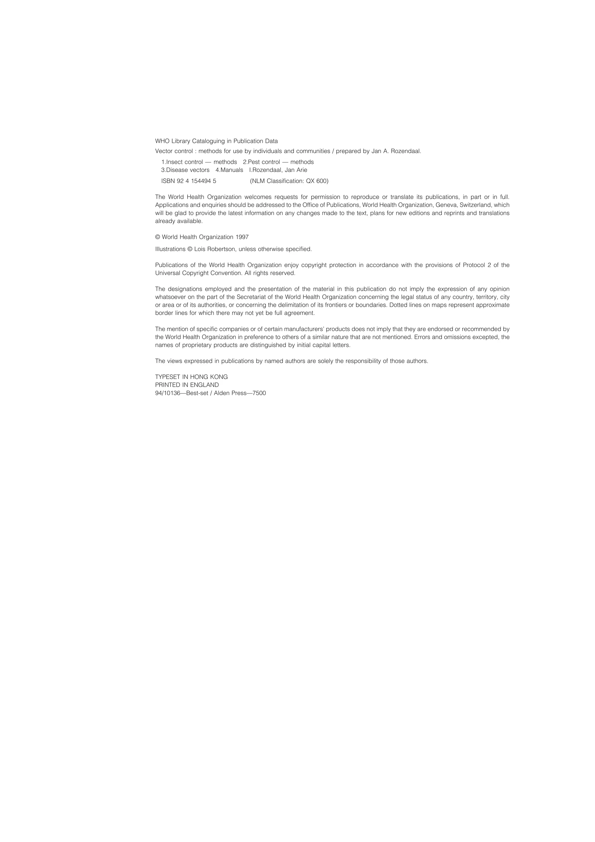 Vector control | PDF