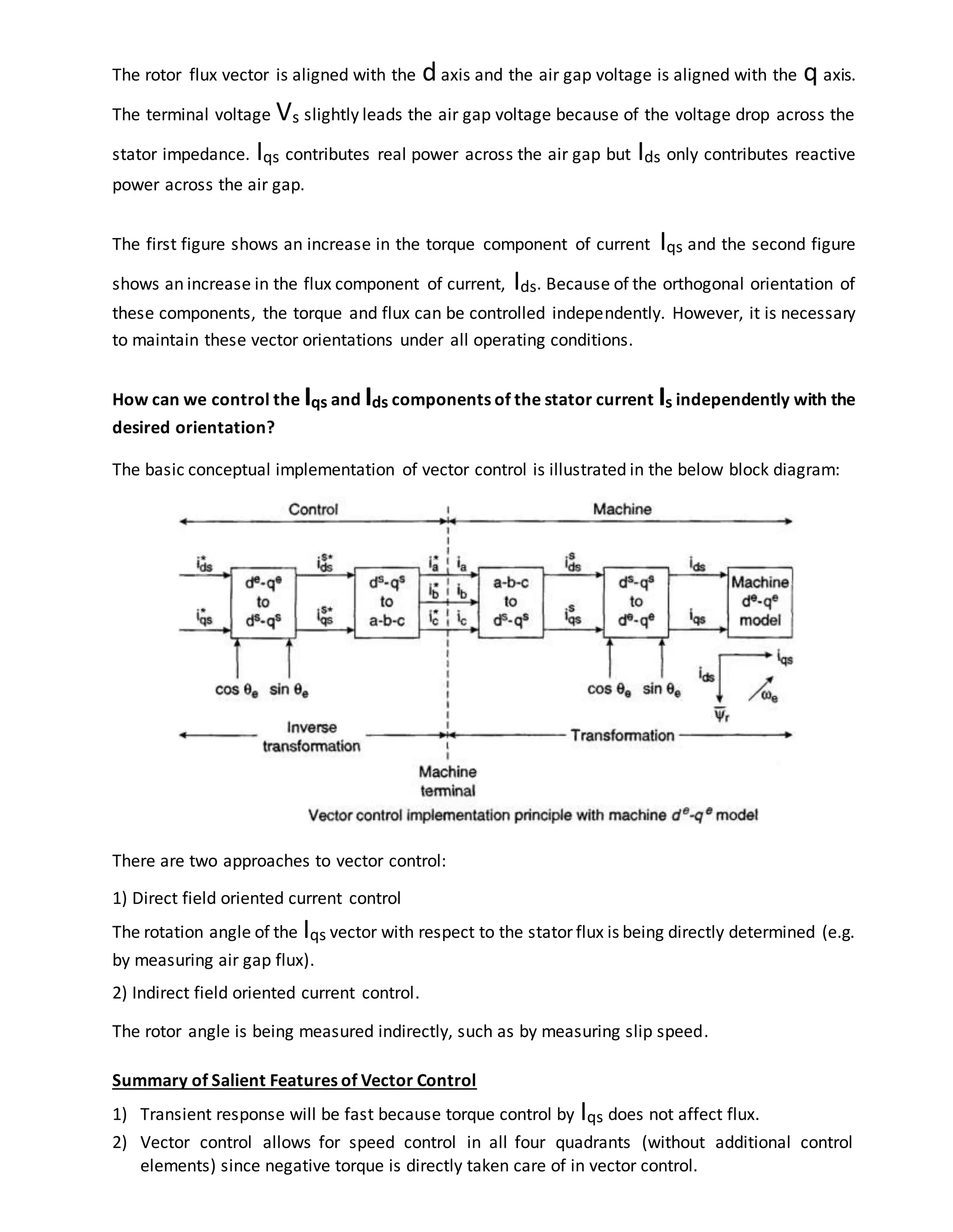 Vector control of induction motor | DOCX | Physics | Science