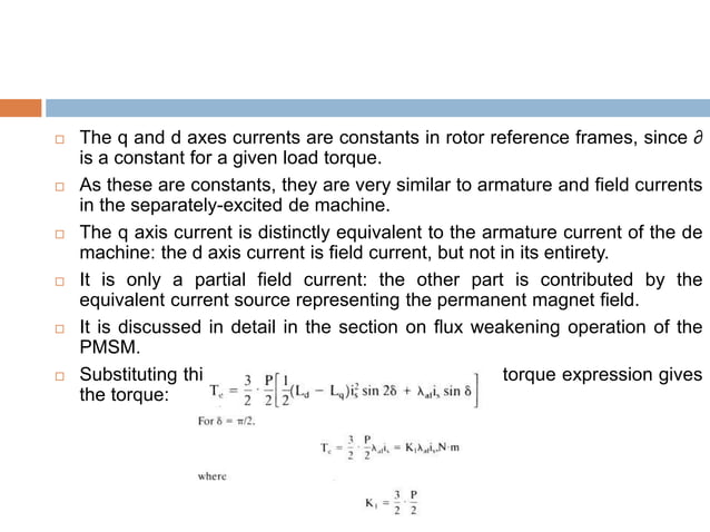 Vector control of pmsm | PPTX