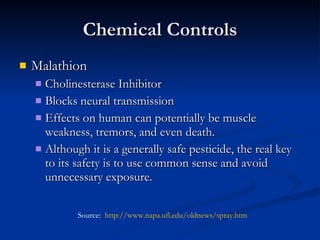 Chemical Methods of Vector Control | PPT | Infectious Diseases ...