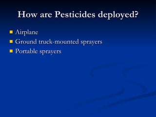 Chemical Methods of Vector Control | PPT | Infectious Diseases ...