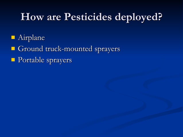 Chemical Methods of Vector Control | PPT | Infectious Diseases ...