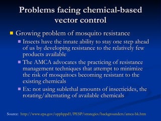 Chemical Methods of Vector Control | PPT | Infectious Diseases ...