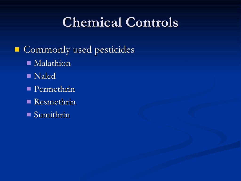 Chemical Methods of Vector Control